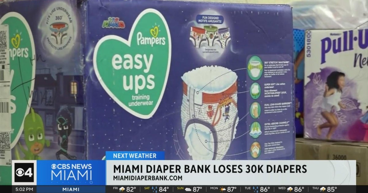 Miami Diaper bank asks for donations due to flooding - CBS Miami