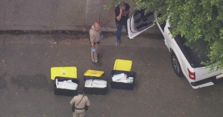 CHP pursuit through downtown Los Angeles ends with 190 pound meth bust ...
