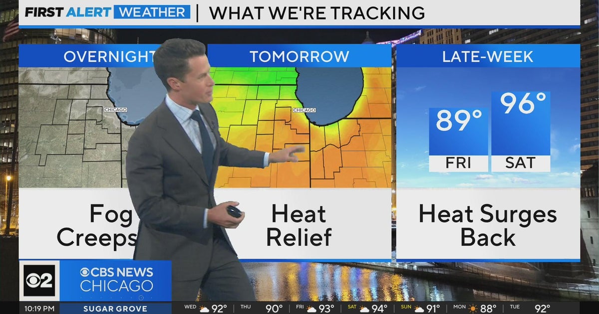 One day of relief from heat coming for Chicago on Thursday - CBS Chicago
