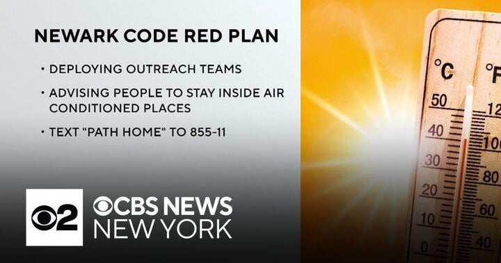Newark activates "Code Red" program to deal with the heat - CBS New York