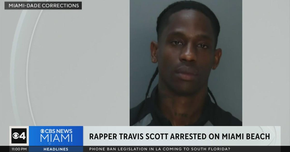 Rapper Travis Scott arrested in Miami Beach - CBS Miami
