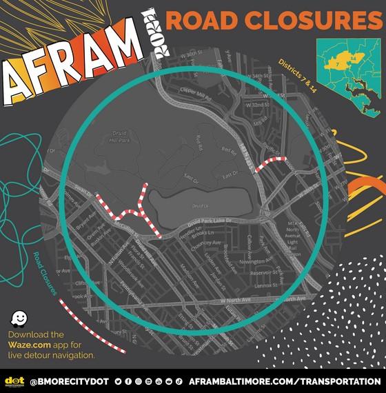 Going to Baltimore's AFRAM? These roads will be closed with large ...