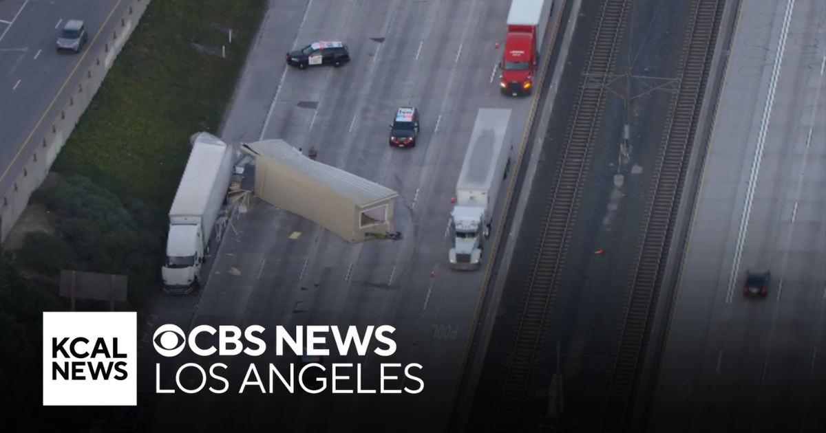 Truck driver hit by mobile home that fell of big rig in Pasadena speaks ...