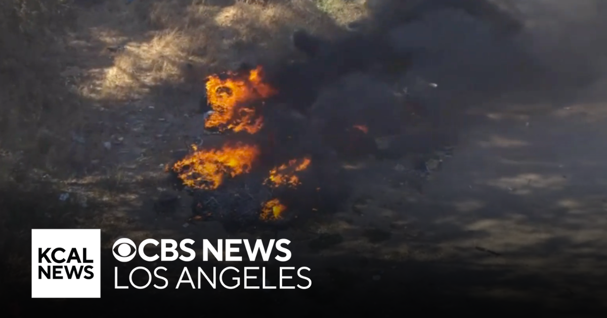 Homeless encampment catches fire near 91 FWY, 710 FWY interchange in ...