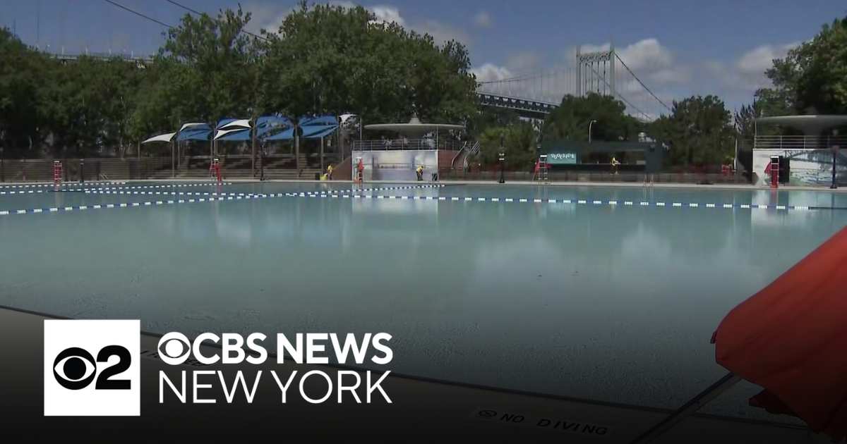 Astoria Pool reopens for summer 2024 after major renovations - CBS New York