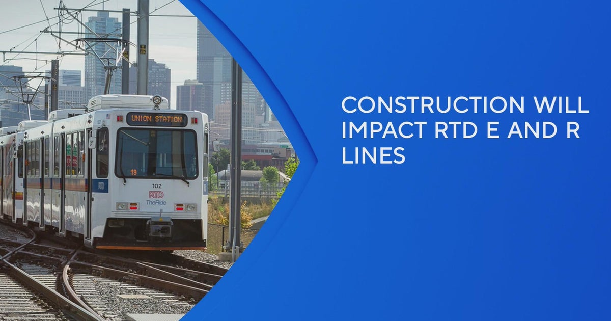 Overnight RTD track repairs to fix tracks along E and R lines - CBS ...