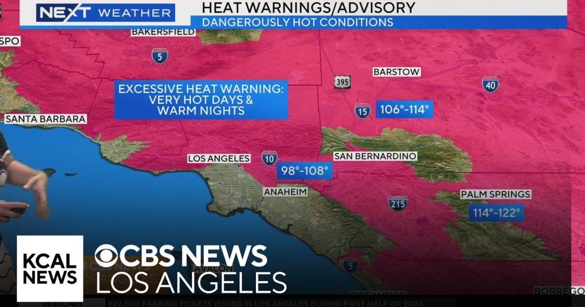 SoCal heat wave expected to peak on Wednesday - CBS Los Angeles