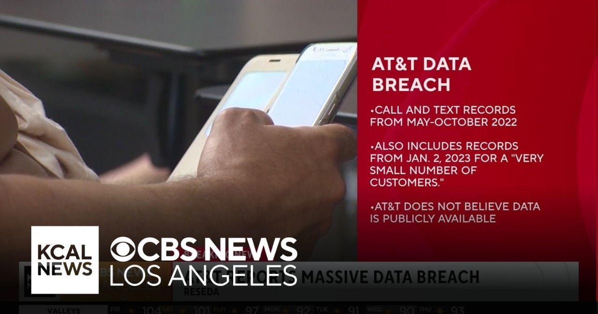AT&T reports massive data breach - CBS Los Angeles