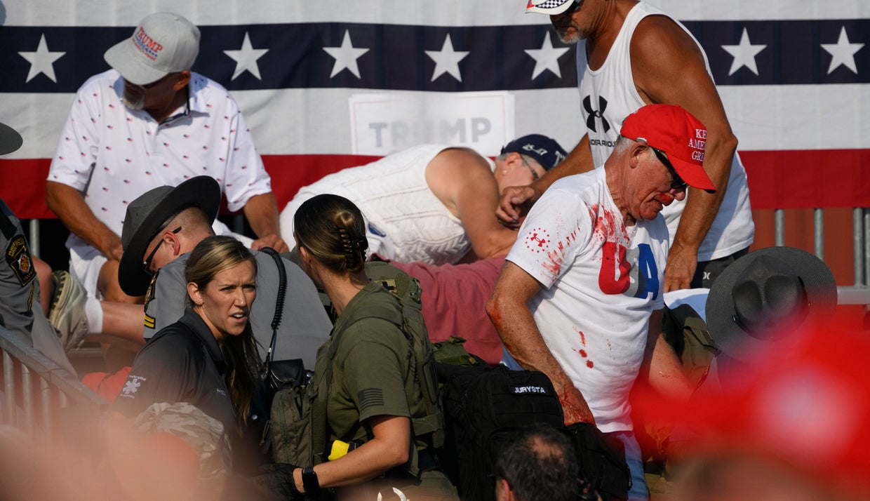 Trump safe after rally shooting, says bullet struck his ear; gunman and ...