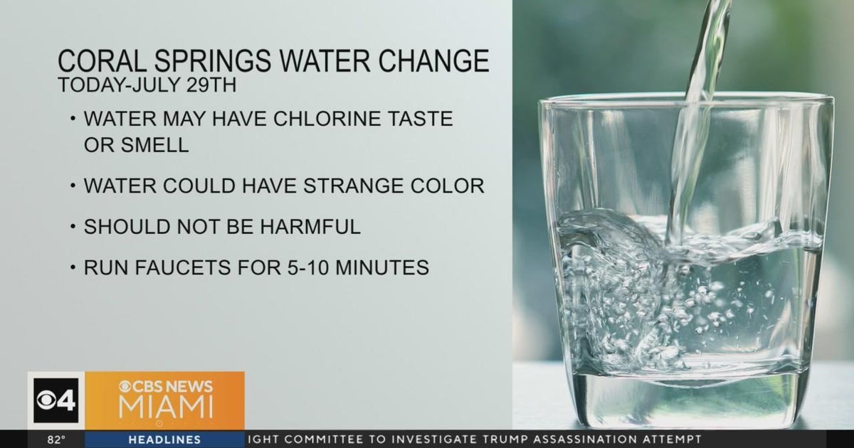 Coral Springs water change takes effect - CBS Miami