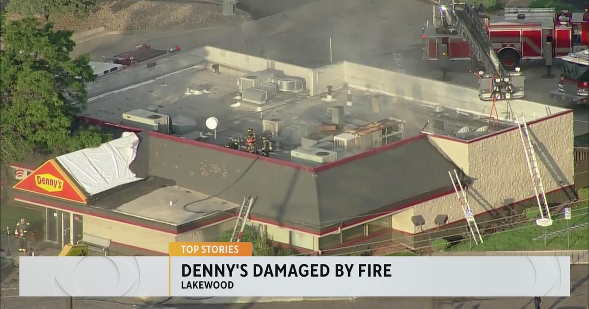 Grease fire spreads to attic at Denny's restaurant in Lakewood - CBS ...