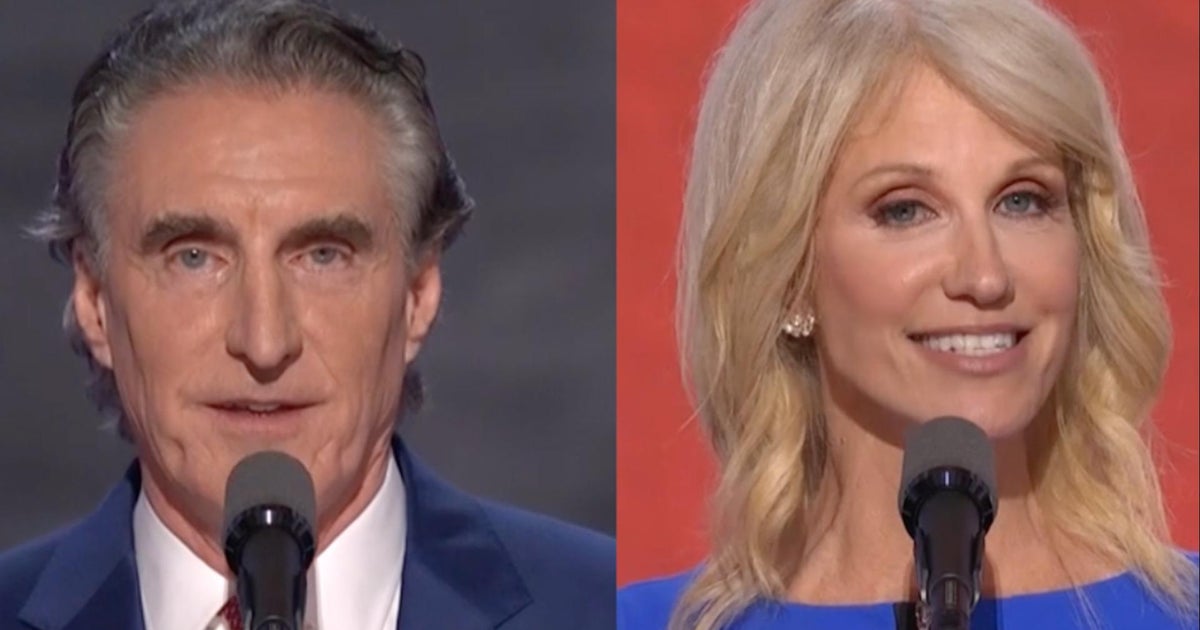 Gov. Doug Burgum, Kellyanne Conway speak at 2024 RNC - CBS News