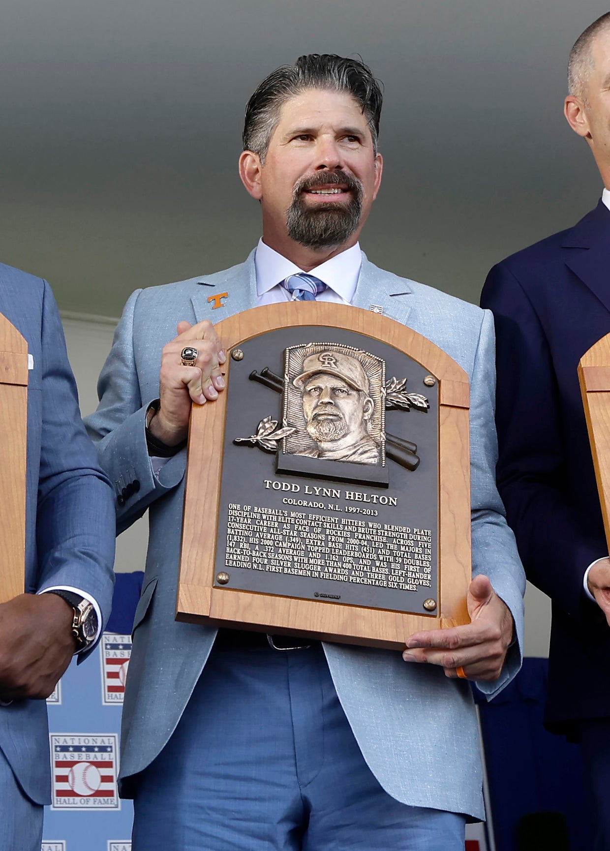 Colorado Rockies first baseman Todd Helton inducted into National ...