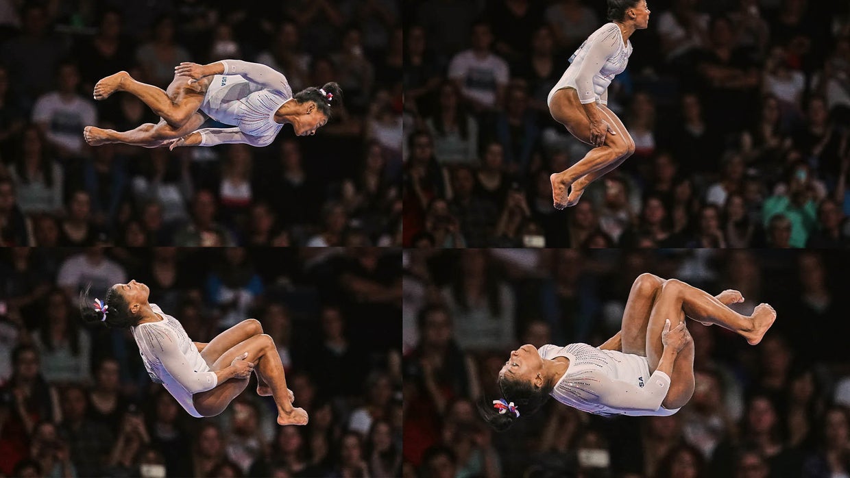 Here are all the gymnastics moves named after Simone Biles - CBS News