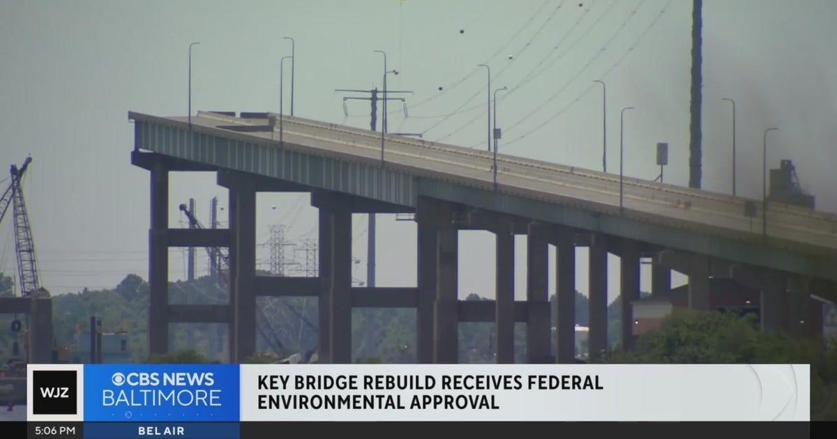 Key Bridge rebuild receives federal environmental approval - CBS Baltimore
