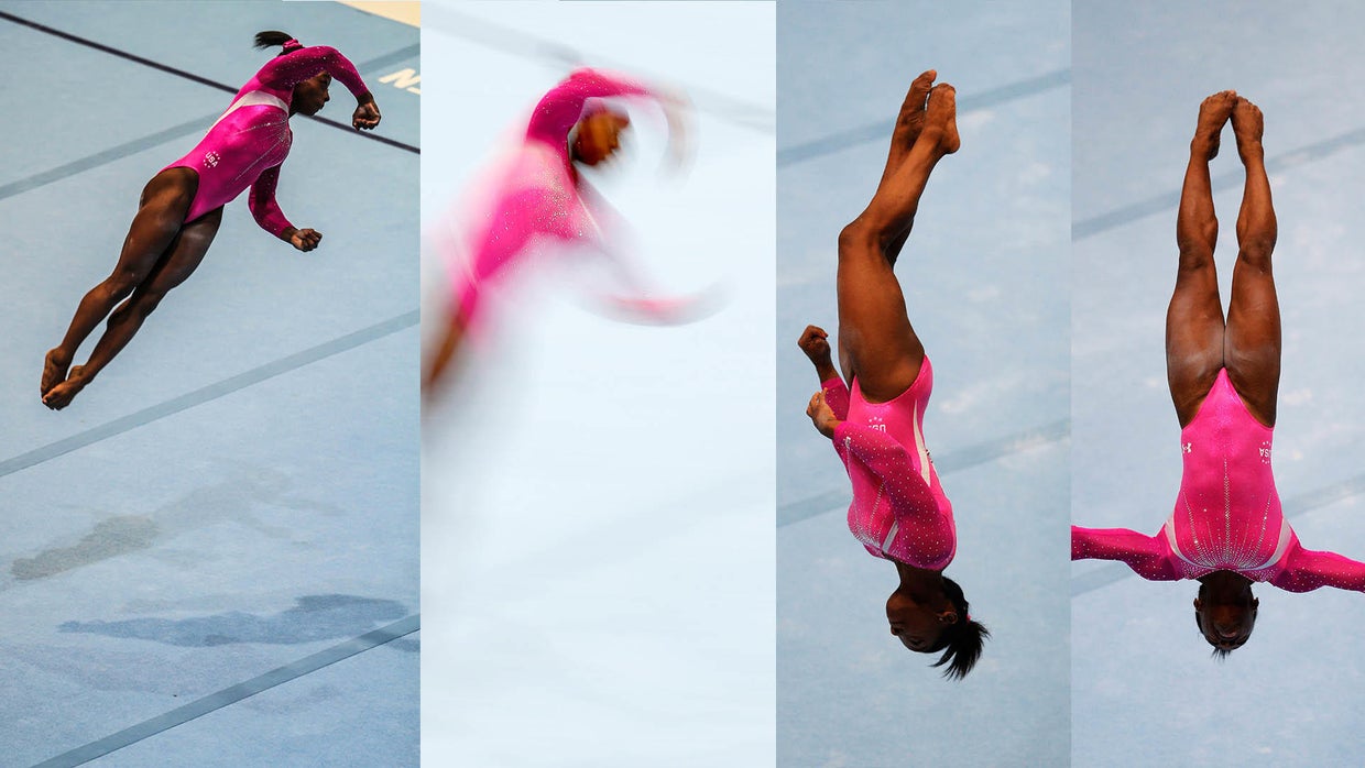 Here are all the gymnastics moves named after Simone Biles - CBS News