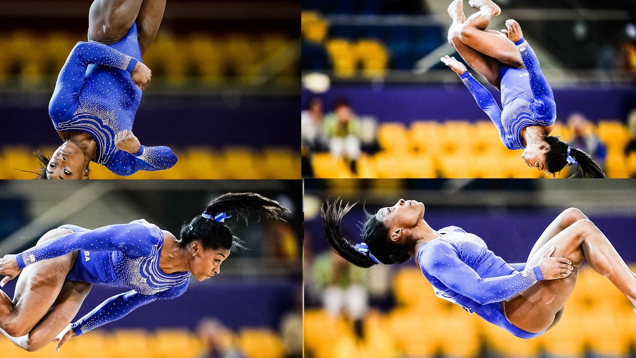 Here are all the gymnastics moves named after Simone Biles - CBS News