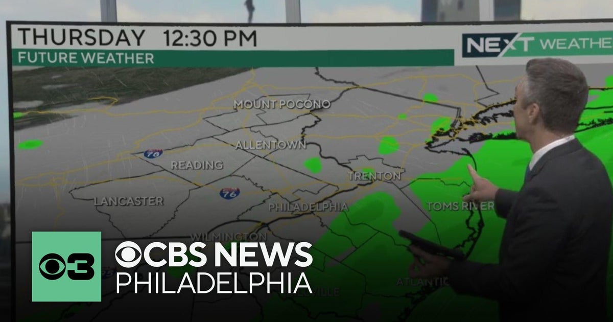 Cloudy Wednesday night in Philadelphia, more rain coming Thursday - CBS ...
