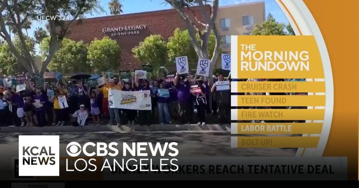 Disney workers reach tentative deal averting strike - CBS Los Angeles