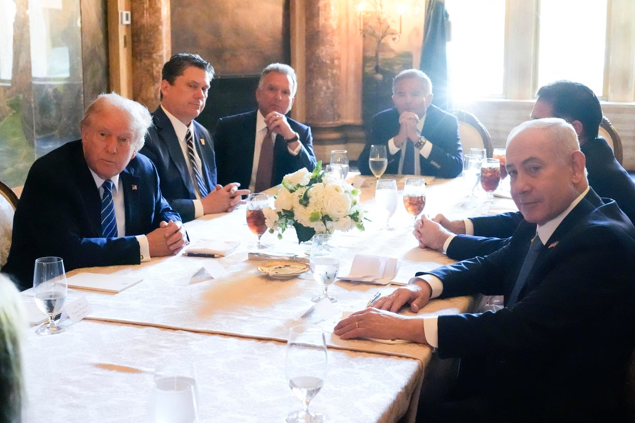 Trump meets with Netanyahu at Mar-a-Lago as Israeli leader wraps up U.S ...
