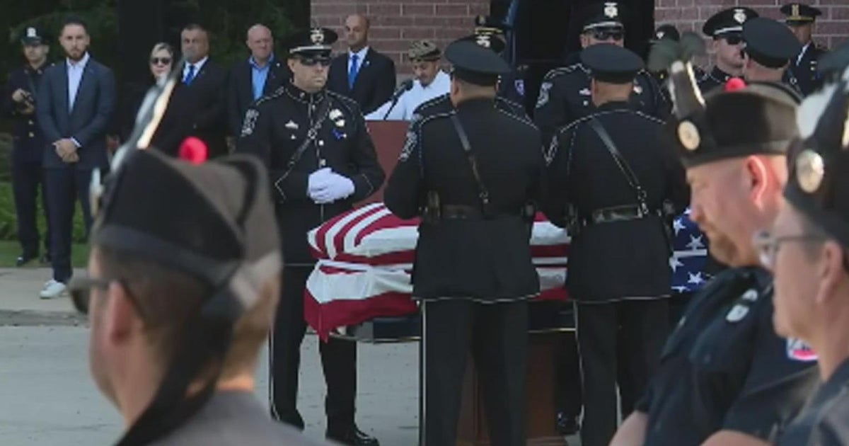 Funeral held for fallen Melvindale police officer - CBS Detroit
