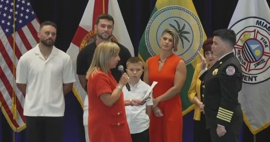 Digna Abello sworn in as Miami Beach's first woman fire chief - CBS Miami