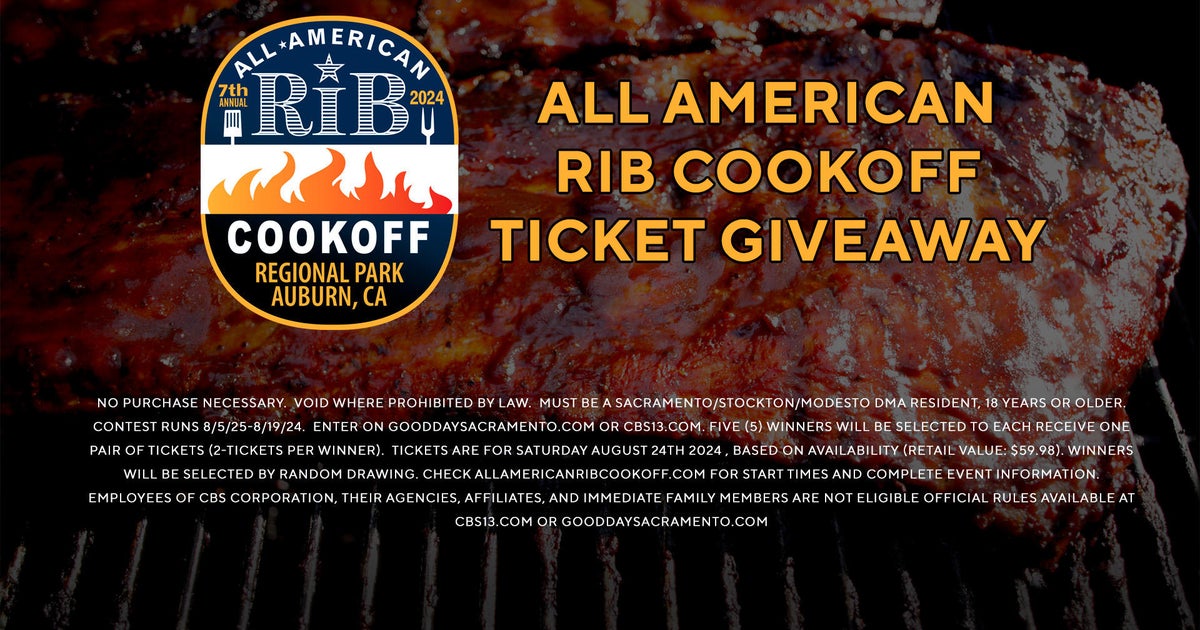CBS13 and Good Day "All American Rib Cook-off" Ticket Giveaway Contest ...