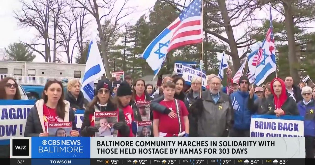 Baltimore group marches in solidarity with hostages in Gaza - CBS Baltimore