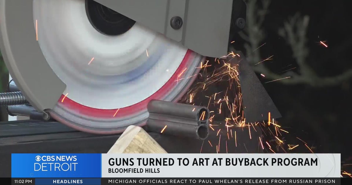 Michigan gun buyback program turns unwanted guns into art - CBS Detroit