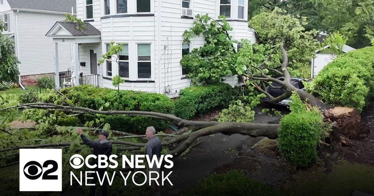 Severe weather creates messes all across the Tri-State Area - CBS New York