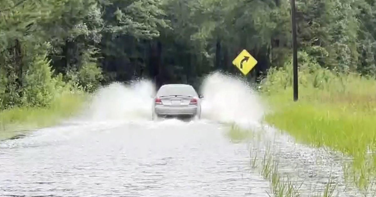 Tropical Storm Debby brings heavy rainfall to Georgia, Carolinas - CBS News