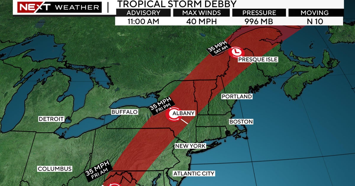 Debby's storm path is now west of Massachusetts. Here's the latest ...