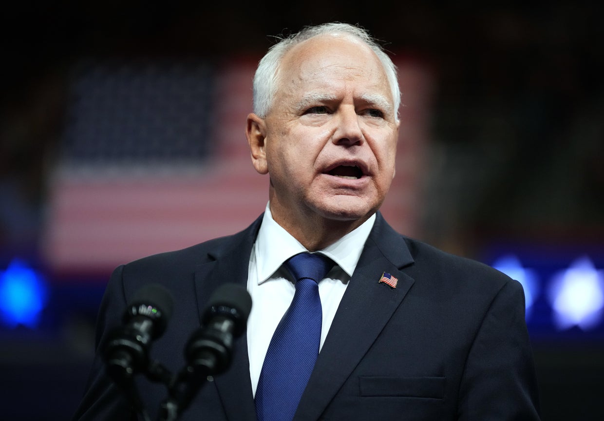 Tim Walz defends his military record after GOP criticism - CBS News