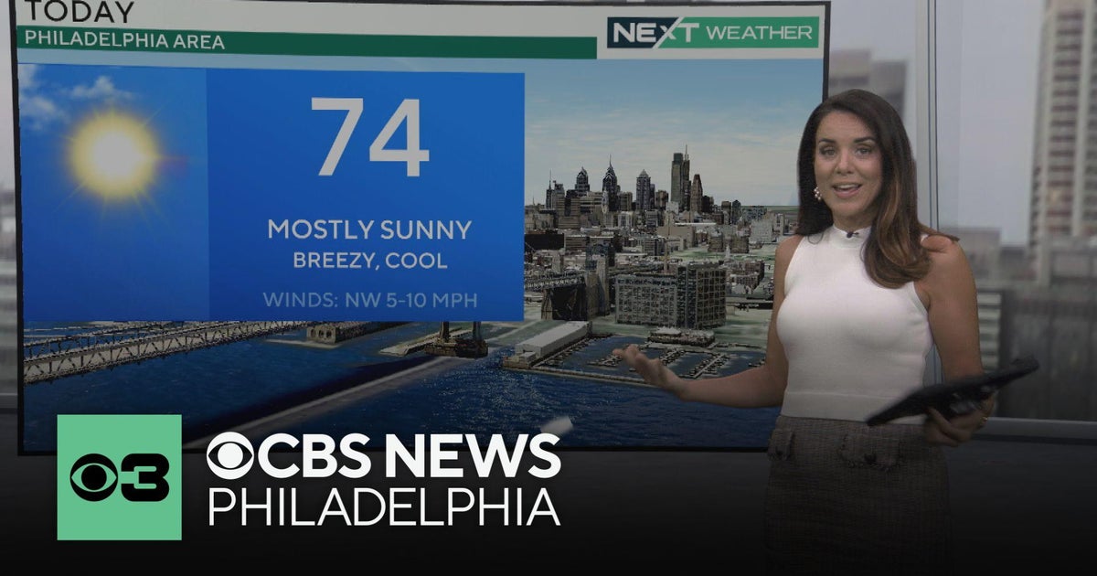 Breezy and cool weather around Philadelphia; when more summer-like ...
