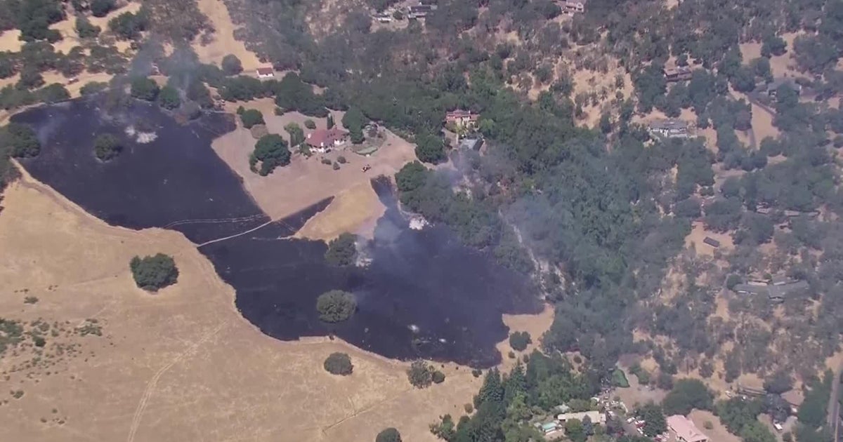 Watch: View above Amaral Fire which burned close to homes near ...