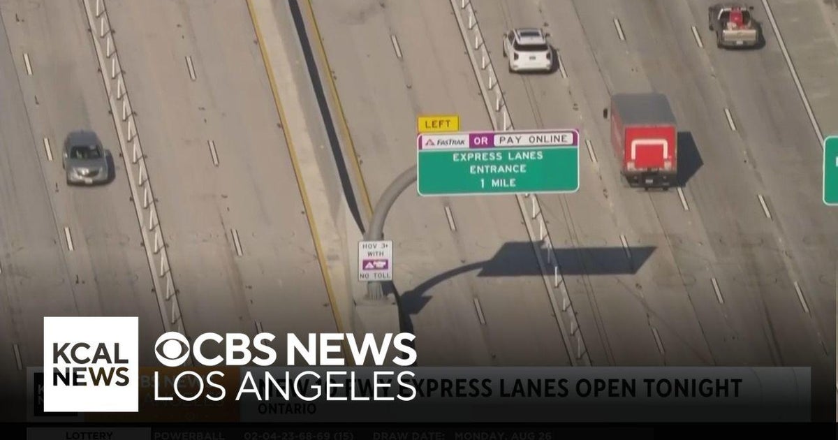 New 10 Freeway express lanes opening in San Bernardino County - CBS Los ...