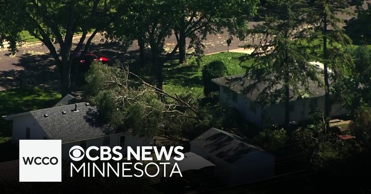 Aerials show storm damage in Minnesota, Wisconsin - CBS Minnesota