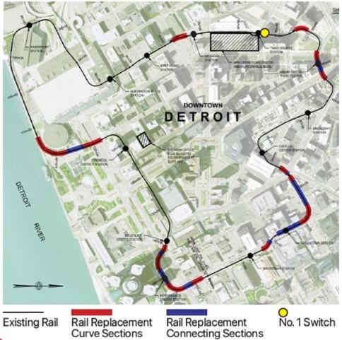 Detroit People Mover closed for 11 weeks for track improvement project ...