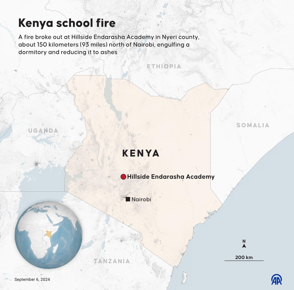 Fire tears through Kenya elementary school dorm, killing at least 17 ...