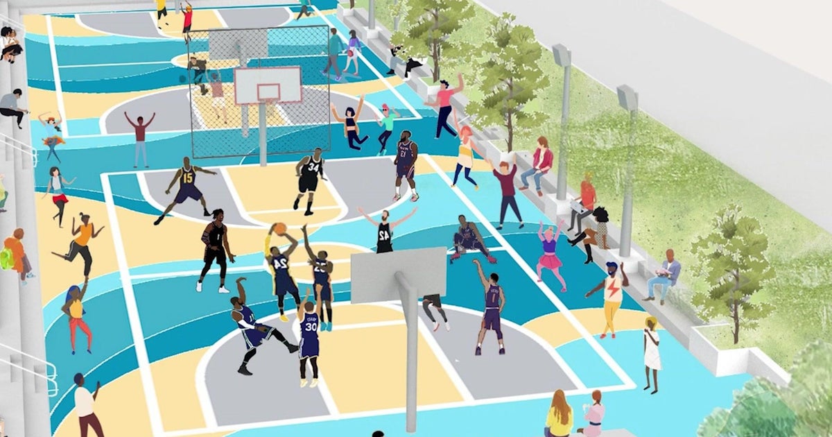 "Sunken" basketball court in Queens among new flood-prevention plans ...