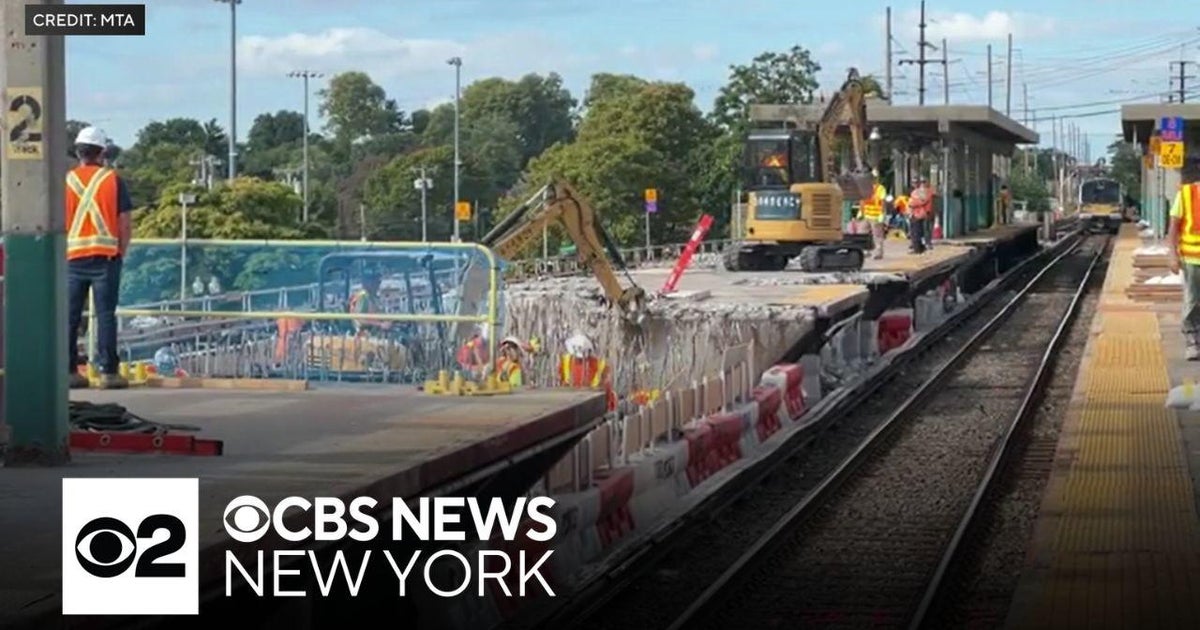 Babylon LIRR station renovation project gets underway - CBS New York