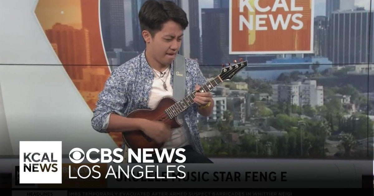 Ukulele music star Feng E shares his musical talent - CBS Los Angeles