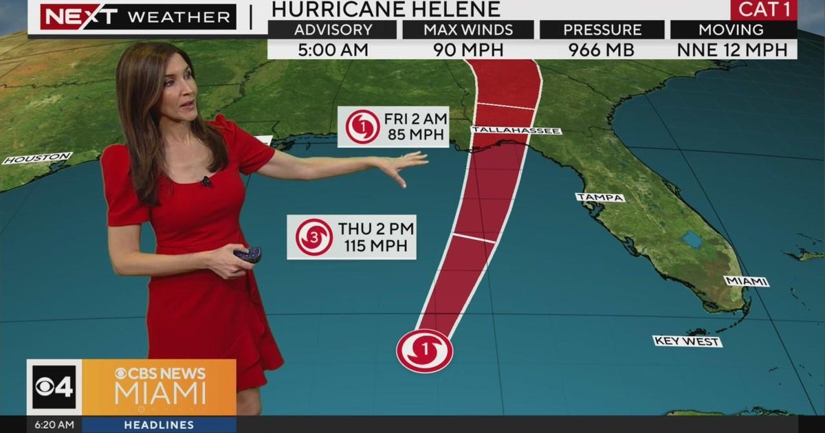 Tracking Hurricane Helene 9/26/2024 6AM - CBS Miami