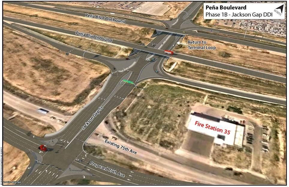 Construction of new diverging diamond interchange prompts closures near Denver International ...