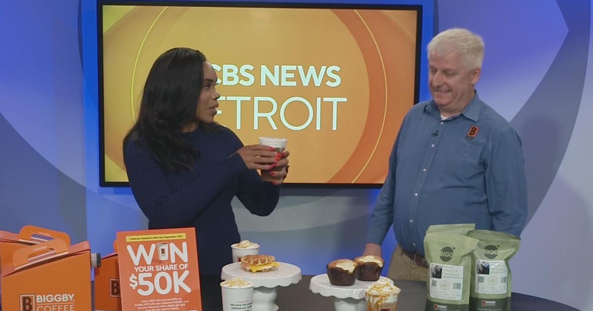 Celebrating National Coffee Day with Biggby Coffee - CBS Detroit