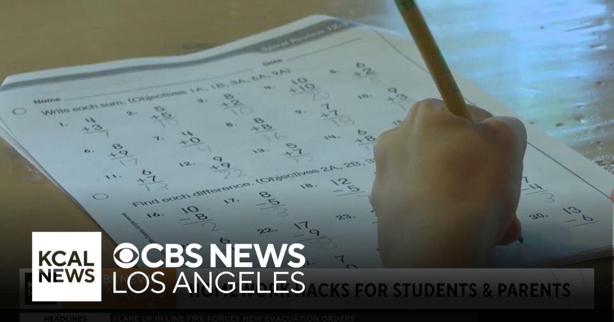 How to make homework for kids fun, and get it done faster - CBS Los Angeles