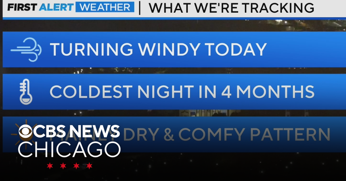 Highs in the upper 60s on Tuesday in Chicago - CBS Chicago