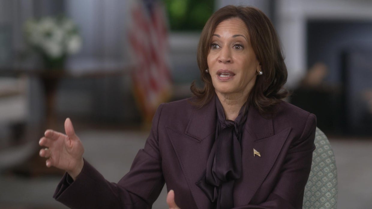 VP Kamala Harris makes the case for why she should be president | 60 ...