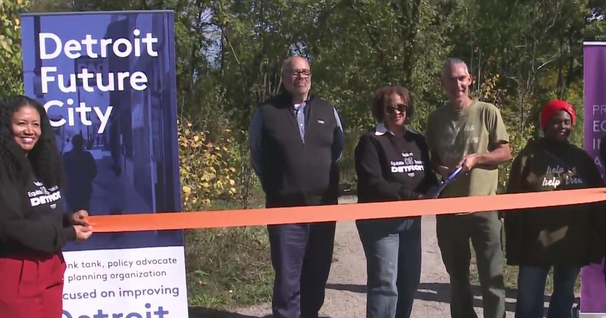 New 1.3-acre forest, trail to open on Detroit's east side - CBS Detroit
