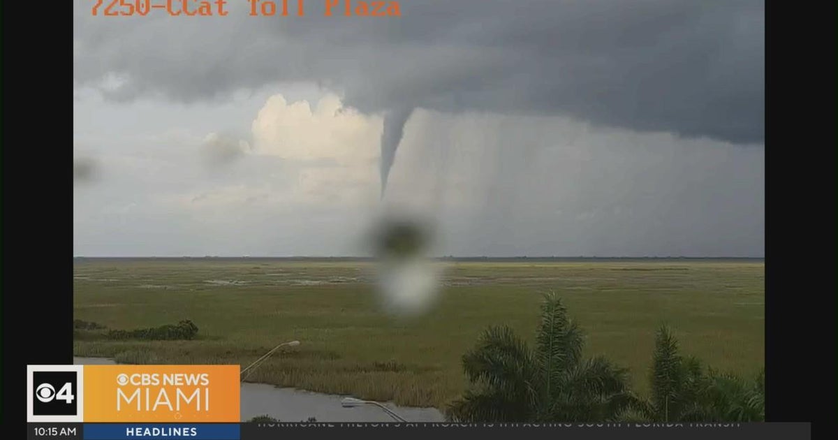 Tornado spotted in Broward County near Alligator Alley - CBS Miami